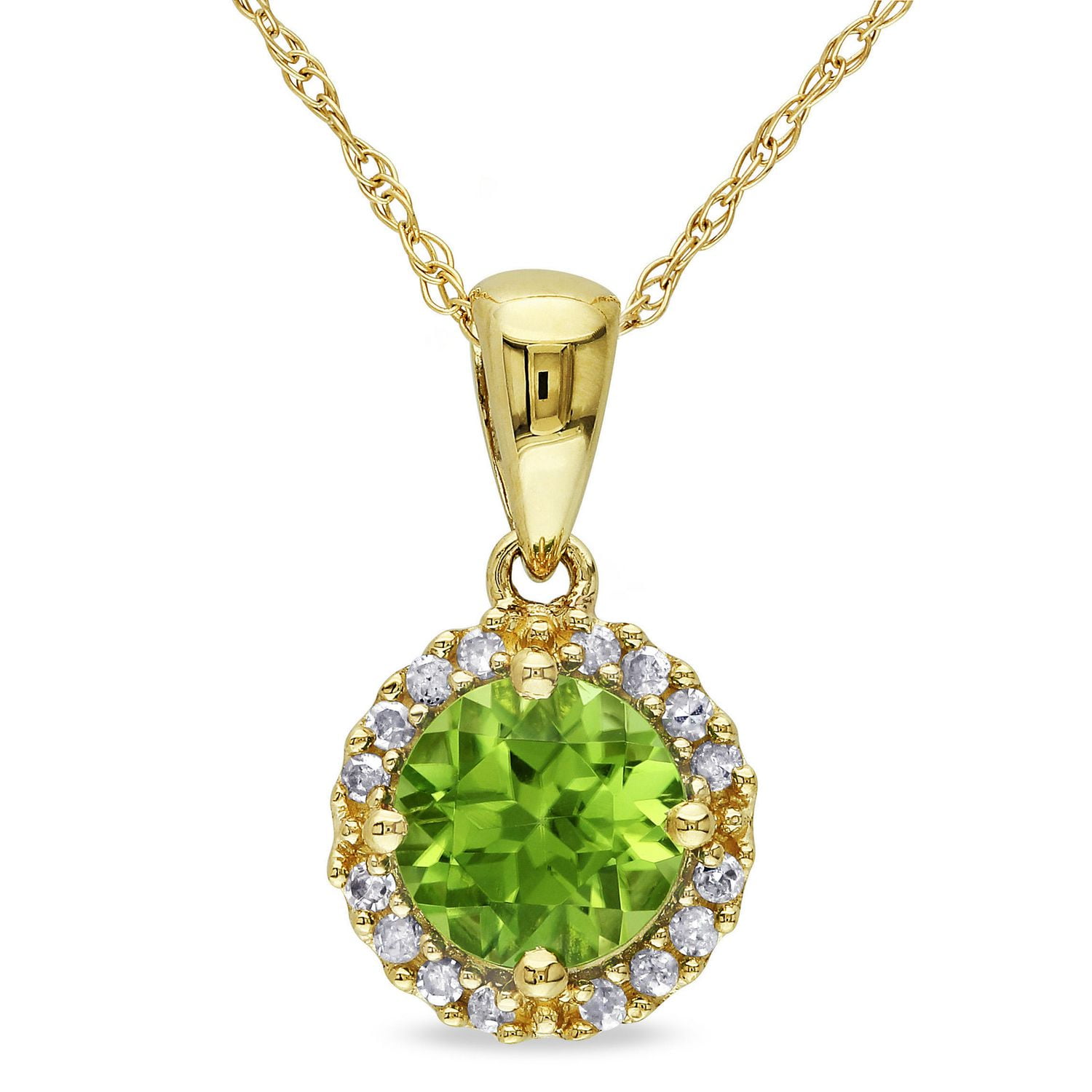 Click here for Tangelo 0.88 Carat T. G.W Peridot And Diamond Acce... prices