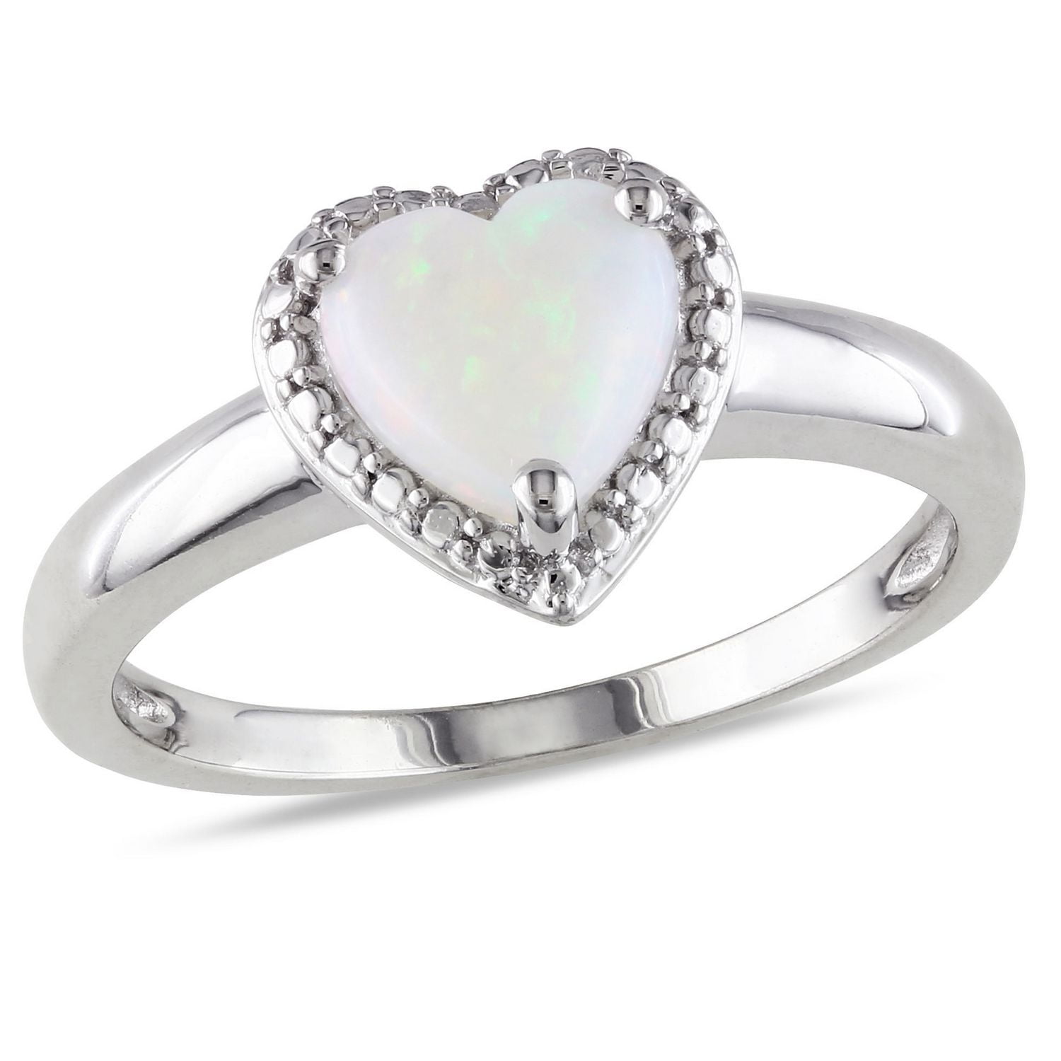 Click here for Asteria 0.88 Carat T. G.W. Opal Sterling Silver He... prices