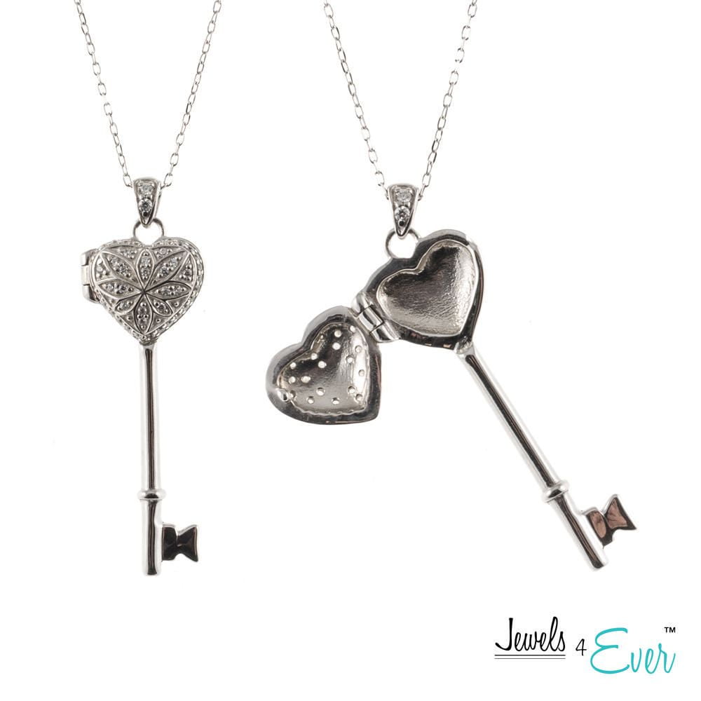 Click here for Jewels 4 Ever Sterling Silver Cz Key To My Heart L... prices