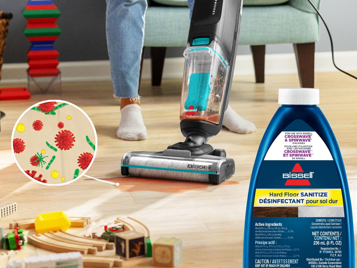 BISSELL CrossWave Hard Floor Expert All In One Multi Surface Cleaner Vacuum wash at the same time Walmart