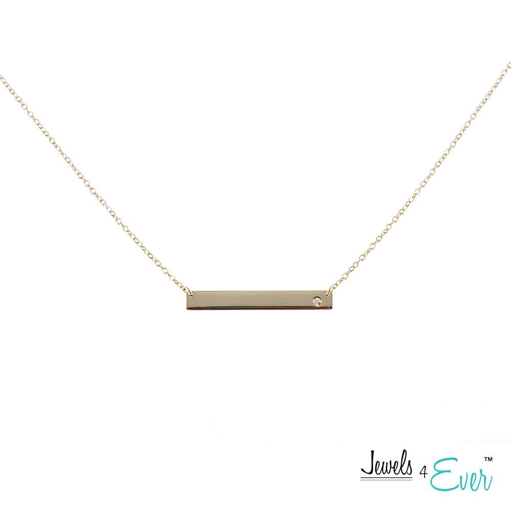 Click here for Jewels 4 Ever Sterling Silver Gold Plated Cz Engra... prices