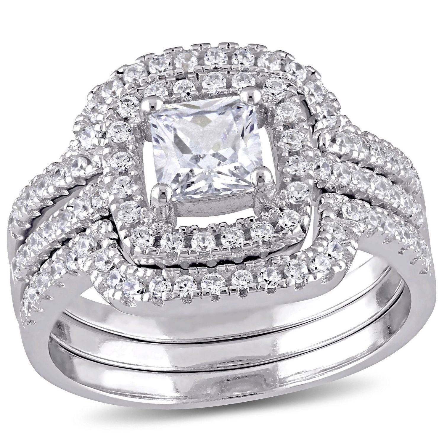 Click here for Miabella 2.54 Ct Cubic Zirconia Sterling Silver Br... prices