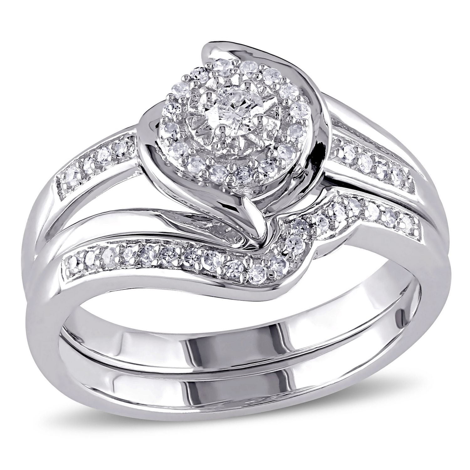 Click here for Miabella 0.25 Carat T. W. Diamond Sterling Silver... prices