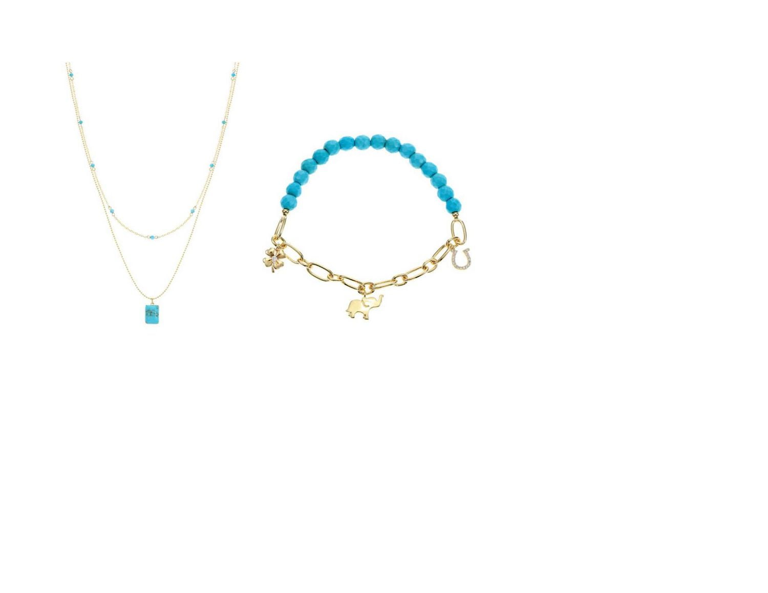 Click here for Luxury Designs cleansing Turquoise Duo Necklace An... prices