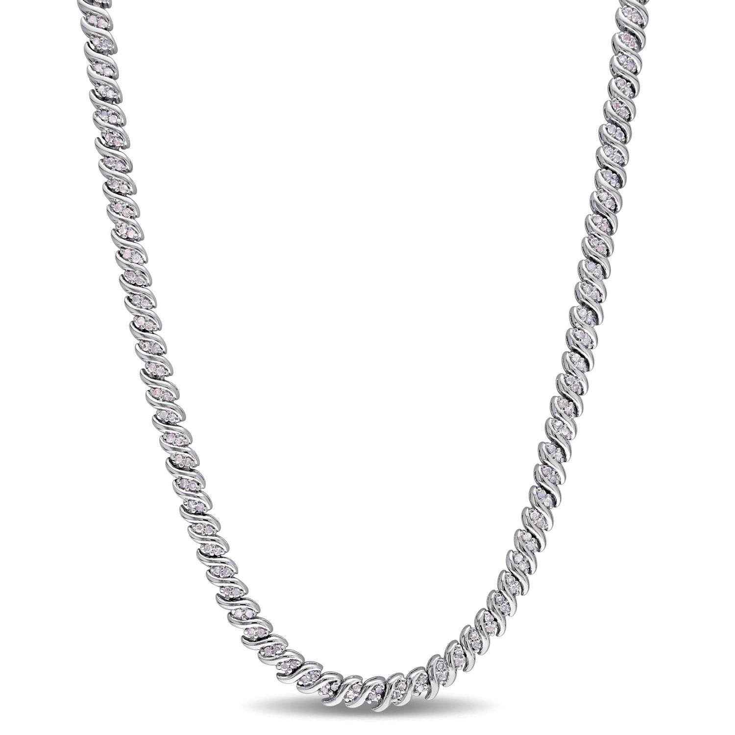 Click here for Miabella 1 Carat T. W Diamond Sterling Silver Link... prices