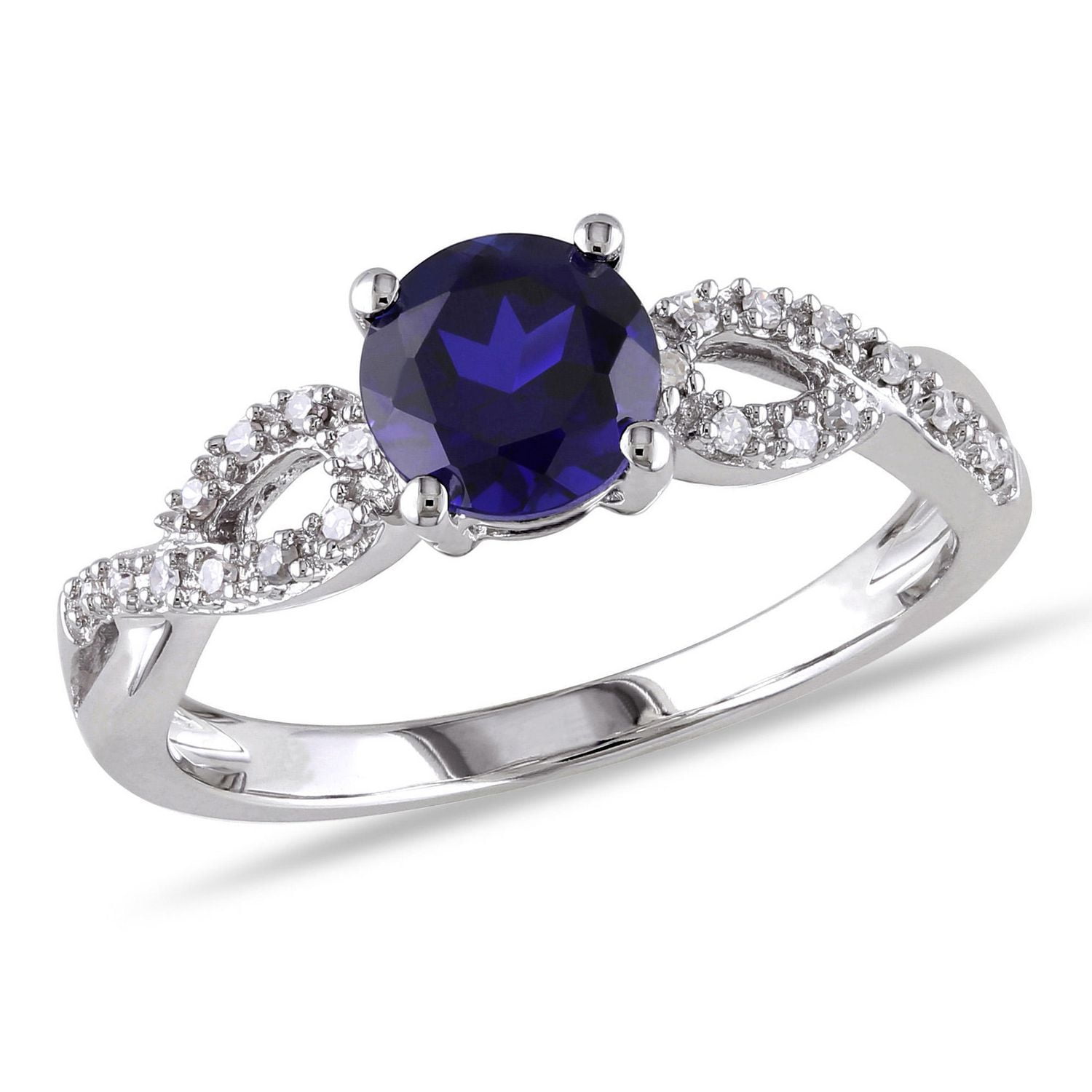 Click here for Tangelo 1 Carat T. G.W. Created Blue Sapphire And... prices