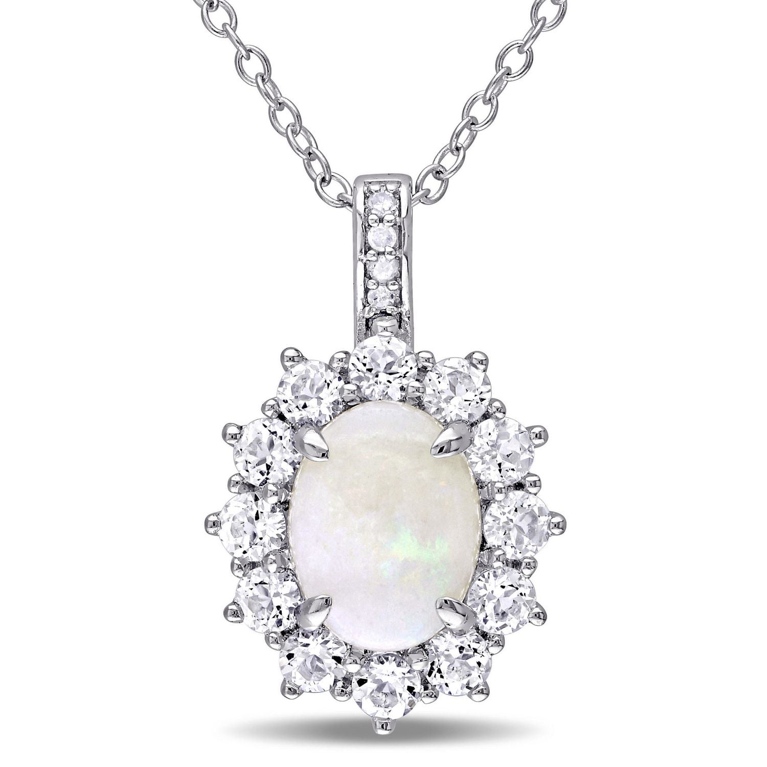 Click here for Asteria 2 Carat T. G.W. Opal And White Topaz With... prices