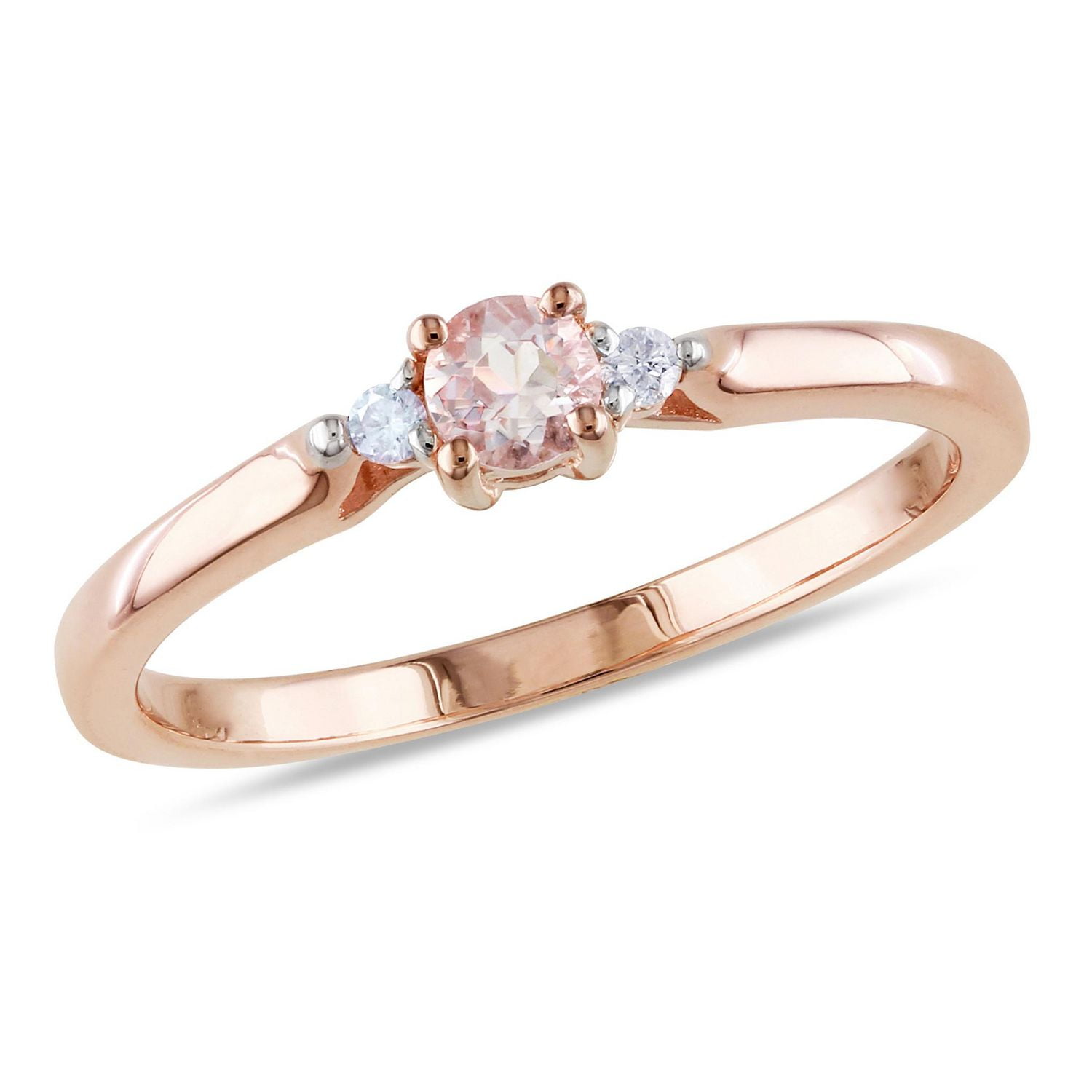 Click here for Tangelo 0.15 Carat T. G.W. Morganite And Diamond-A... prices