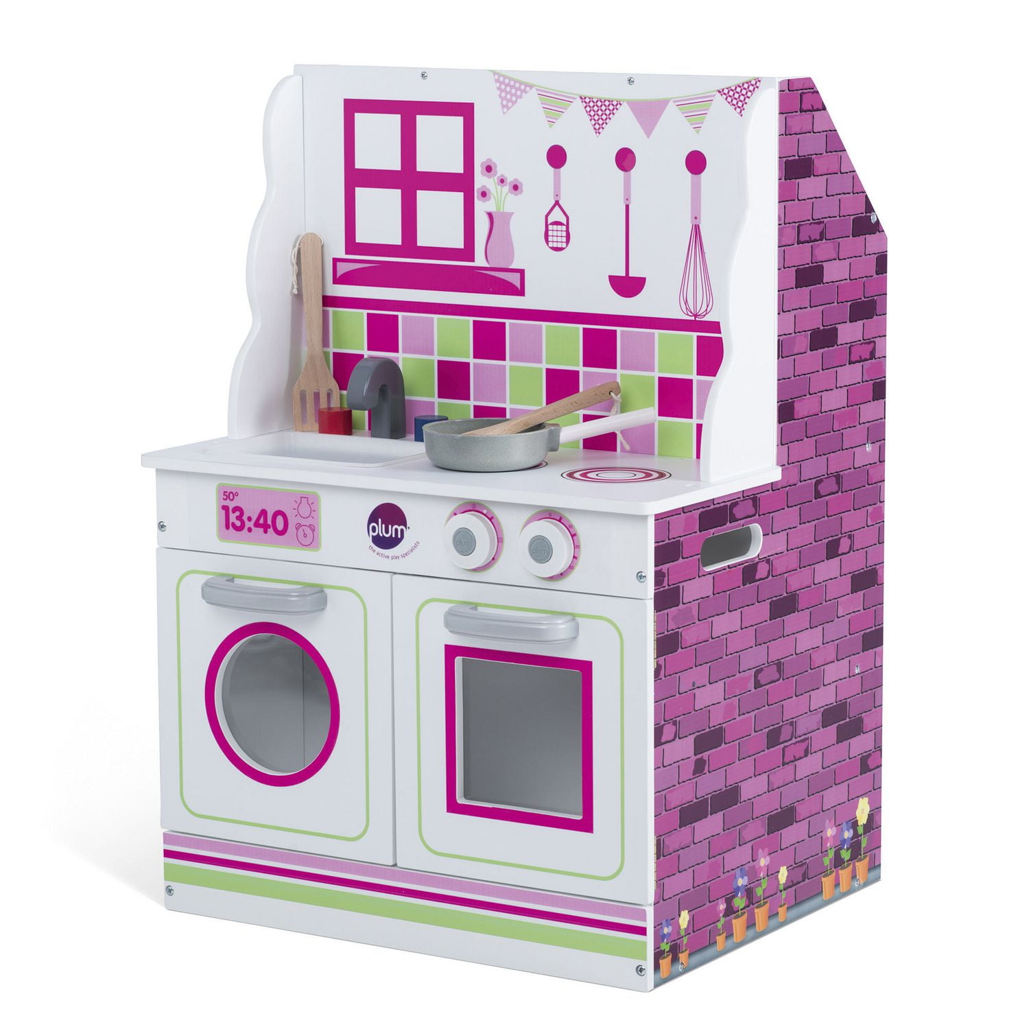 Plum Products Plum 2 in 1 Wooden Dolls House And Kitchen Walmart