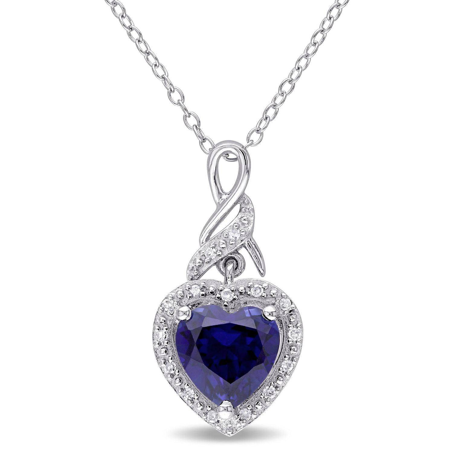 Click here for Tangelo 2.25 Carat T. G.W. Created Blue Sapphire A... prices