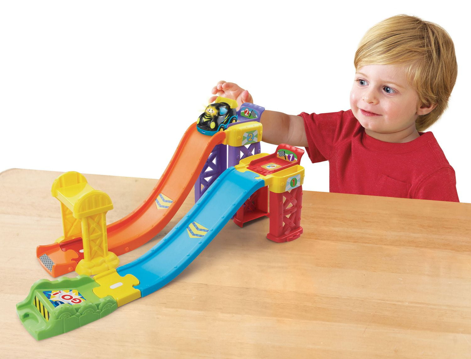VTech Go Go Smart Wheels 3 in 1 Launch Play Raceway French Version Walmart