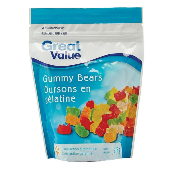 Great Value Gummy Bears Candy, 275 g - Walmart.ca