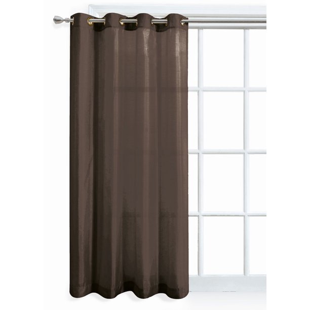 Mainstays Faux Silk Chocolate Window Panel - Walmart.ca