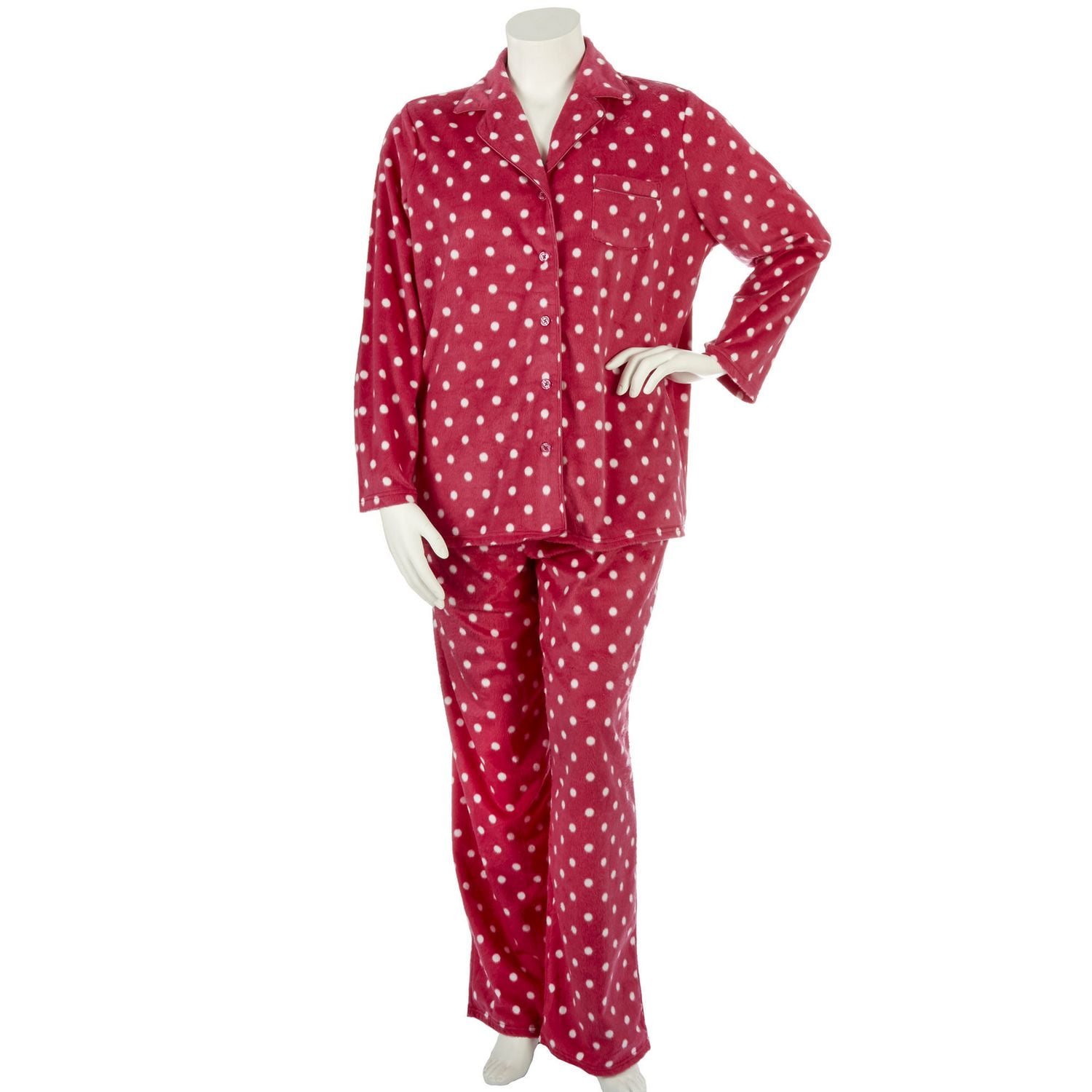 George Plus Women’s 2-Piece Plush Pyjama Set | Walmart Canada
