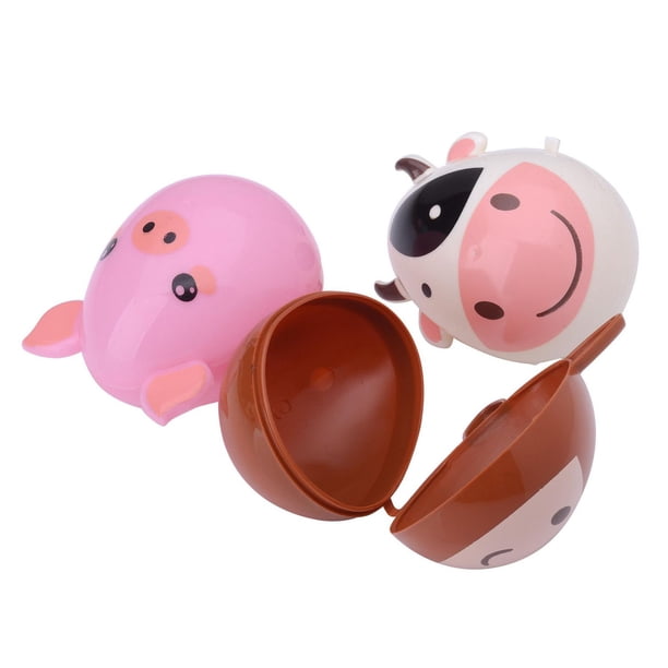 Way to Celebrate Easter 55 MM Farm Animal Plastic Easter Eggs, with ...