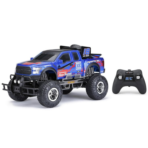 New Bright 1:10 Scale Ford Raptor Remote Control Blue Truck, 61078-2B ...