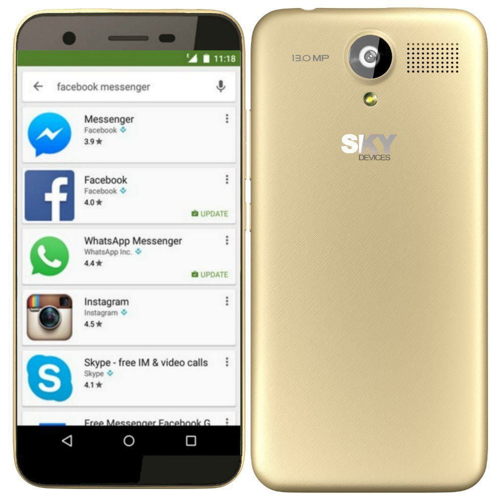 Sky Platinum 5.0+ 5" Gold Smartphone | Walmart Canada