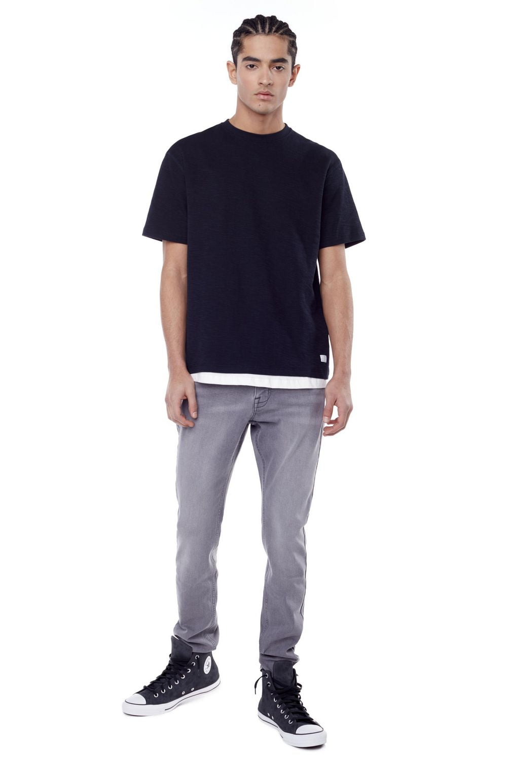 Click here for Jeaniologie 5 Pocket Slim Fit Jeans - Medium Grey... prices