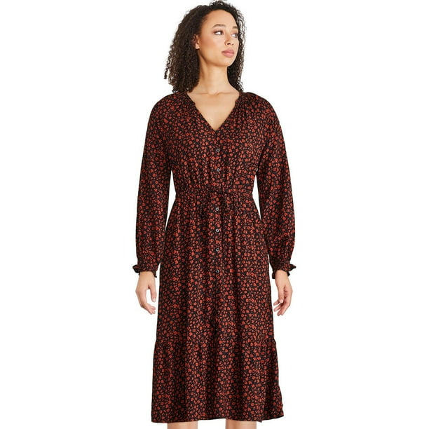 George Women's Tiered Maxi Dress - Walmart.ca