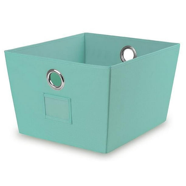 Mainstays Large Fabric Teal Storage Bin - Walmart.ca