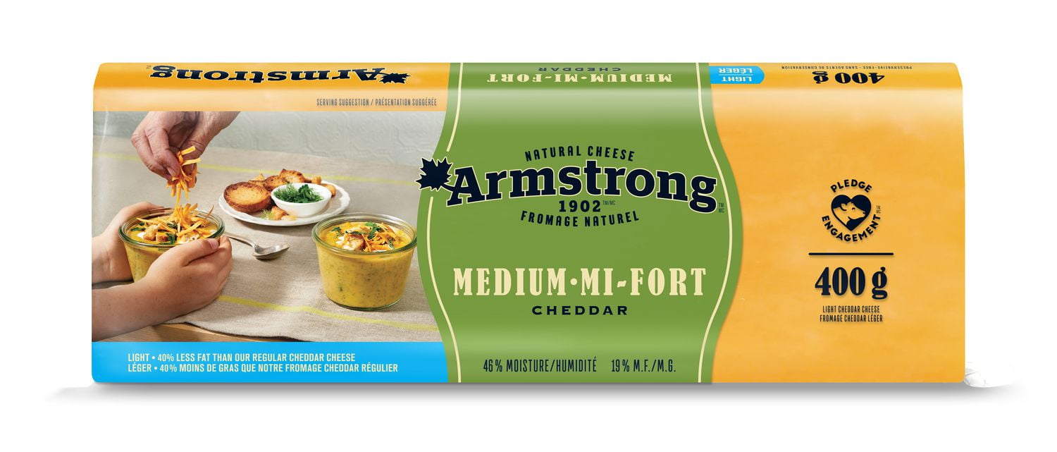 Armstrong Light Medium Cheddar Cheese | Walmart Canada
