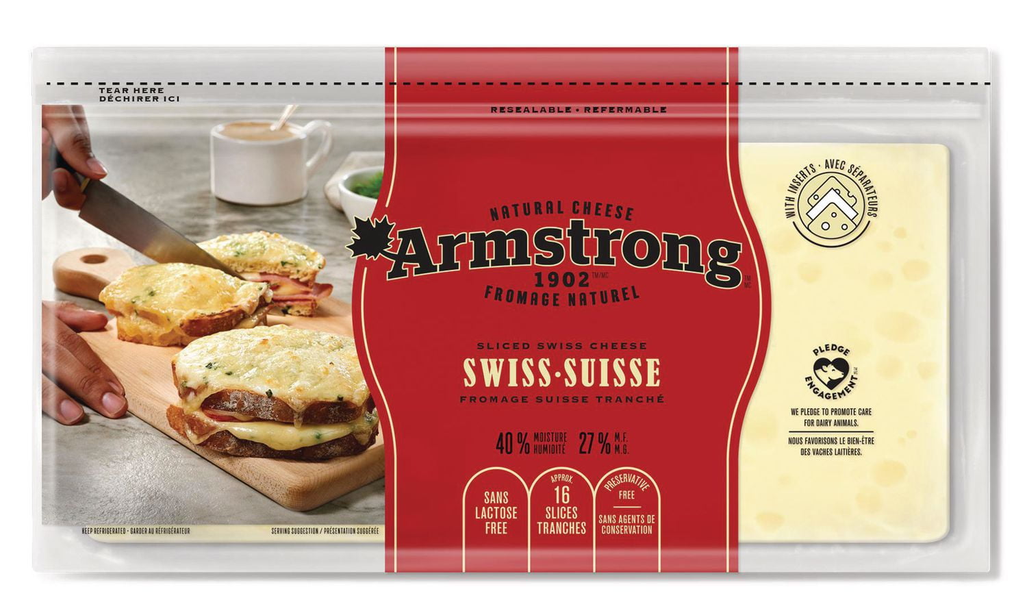 Armstrong Swiss Natural Sliced Cheese | Walmart Canada