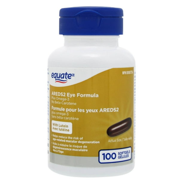 Equate AREDS2 Eye Formula, 100 Softgels - Walmart.ca