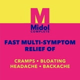 Midol Complete Pain Reliever, Fast Multi-Symptom Period pain relief ...