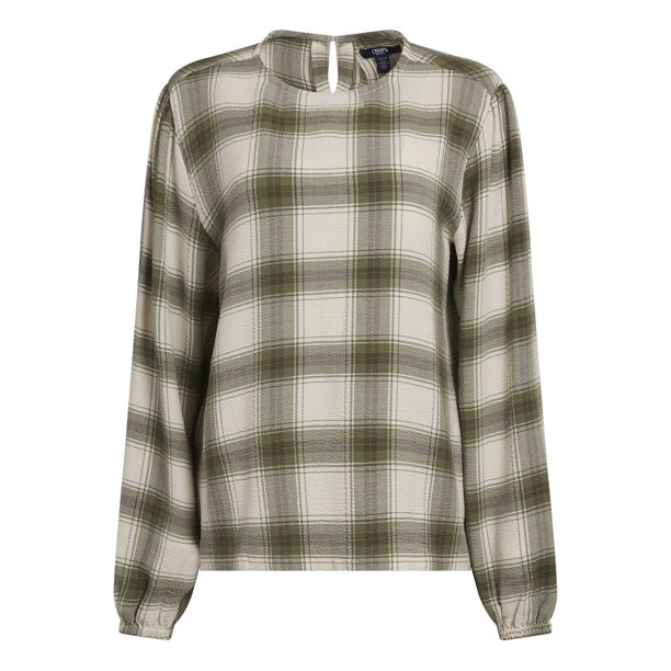 CHAPS PLEAT NECK TOP - Walmart.ca
