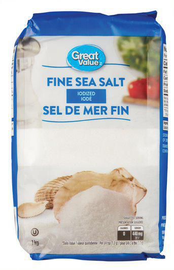 Great Value Iodized Fine Sea Salt | Walmart Canada