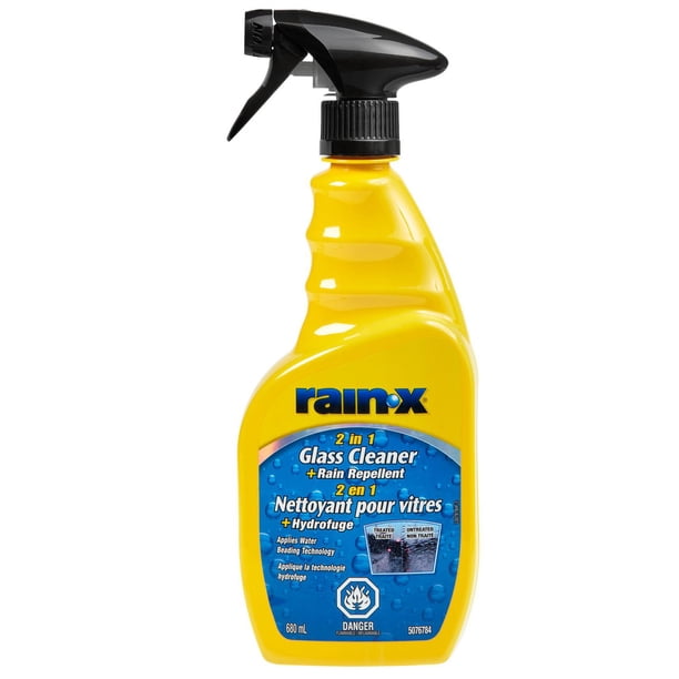 Rain-X 2-in-1 Glass Cleaner with Rain Repellent, 680mL - Walmart.ca