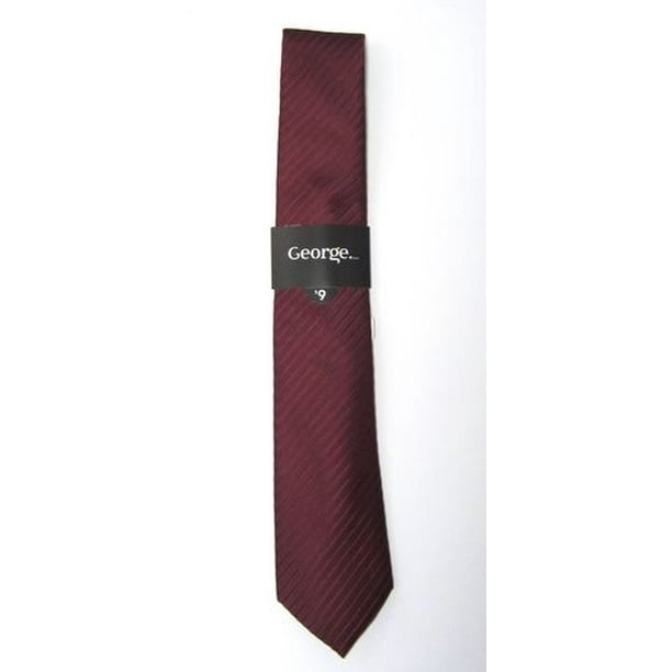 George Men’s Textured Solid Skinny Black Tie - Walmart.ca