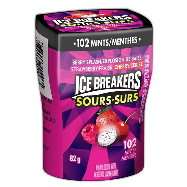 ICE BREAKERS Sours Mints- Berry Splash Flavour, 82g - Walmart.ca