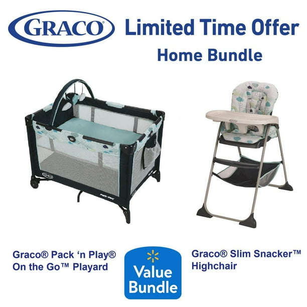 Graco Stratus Home Bundle: On-the-Go Pack 'n Play® and Slim Snacker ...
