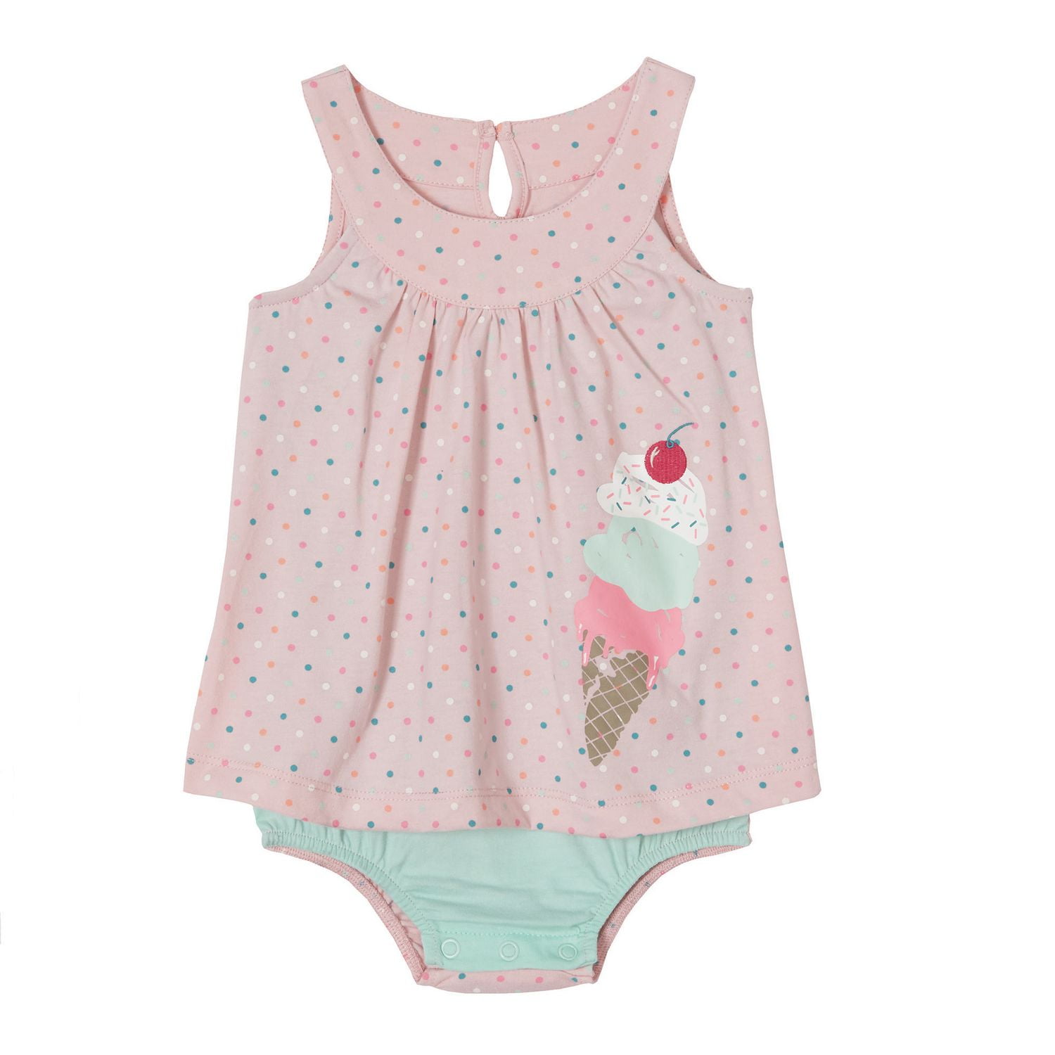 George baby Girls' Fooler Dress Bodysuit | Walmart Canada