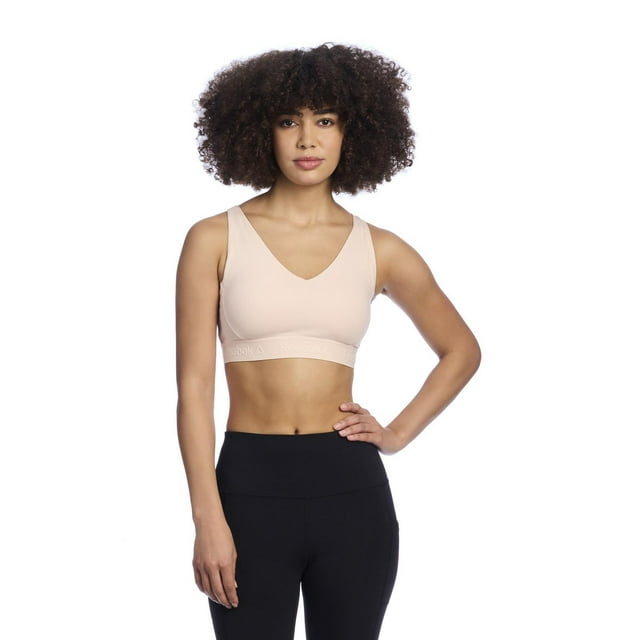 Reebok Women's Stronger Printed Sports Bra With Removable Cups, Sizes ...