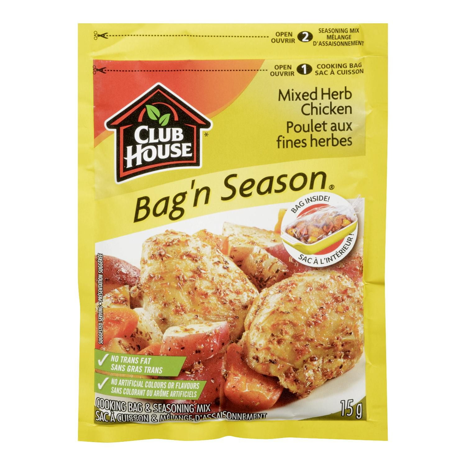Club House Bag'n Season Mixed Herb Chicken | Walmart Canada