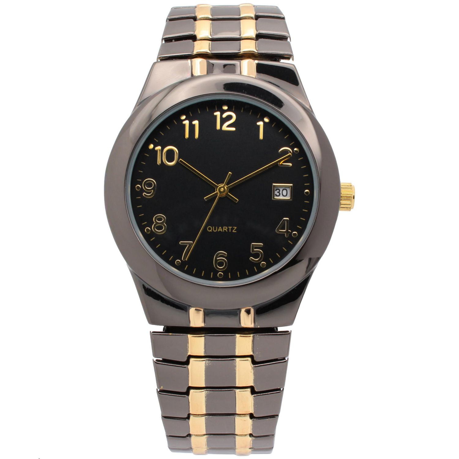 Click here for George Mens Gun Metal With Gold Expansion Watch On... prices