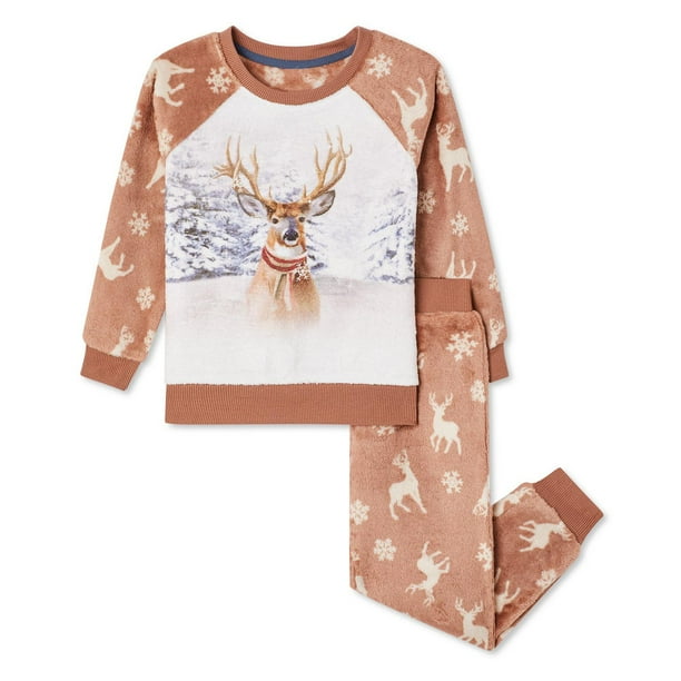 George Toddler Boys' Plush Pajamas 2-Piece Set - Walmart.ca