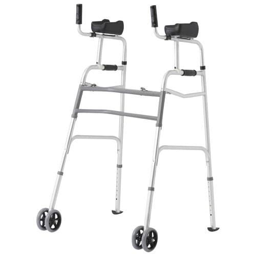 Click here for Medline Upright Folding Walker With 5 Wheels  Juni... prices