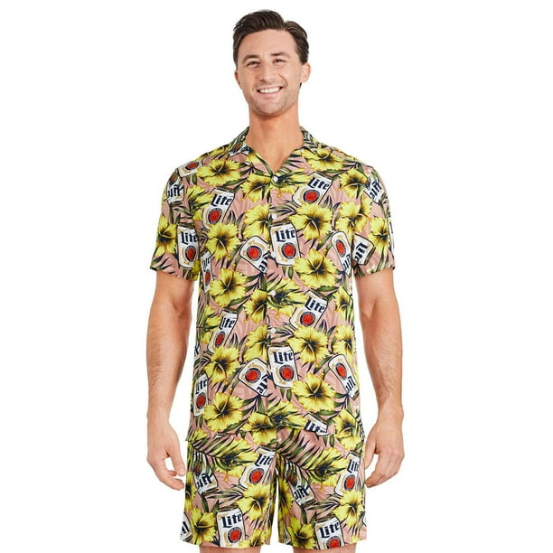 Miller Lite Men's Resort Shirt, Sizes S-XL - Walmart.ca