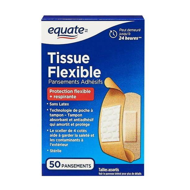 Equate Flexible Fabric Adhesive Bandages, 50 bandages - Walmart.ca