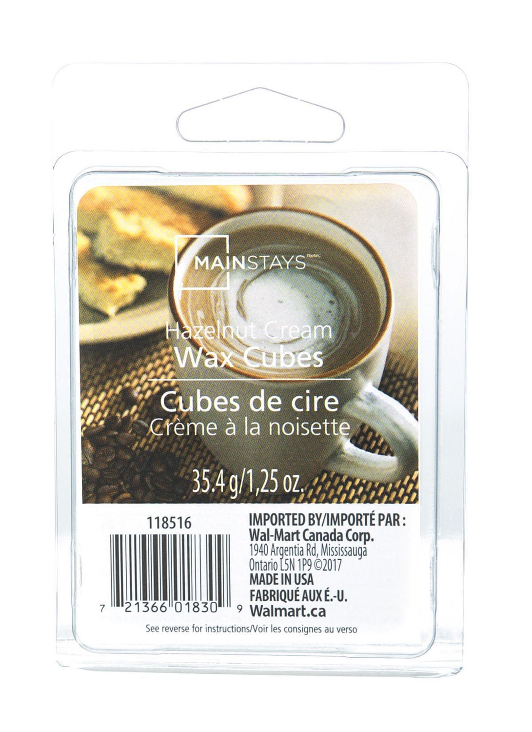 Mainstays Hazelnut Cream Wax Cubes | Walmart Canada