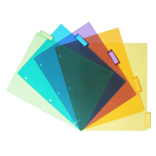 Pen+Gear Large Tab Index Dividers, 5 big insertable tabs - Walmart.ca