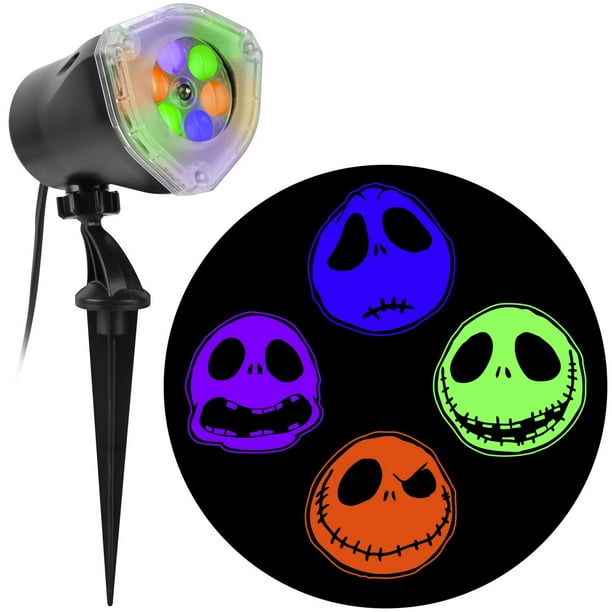 Lightshow Projection-Whirl-a-Motion-Halloween Jack Skellington Faces ...