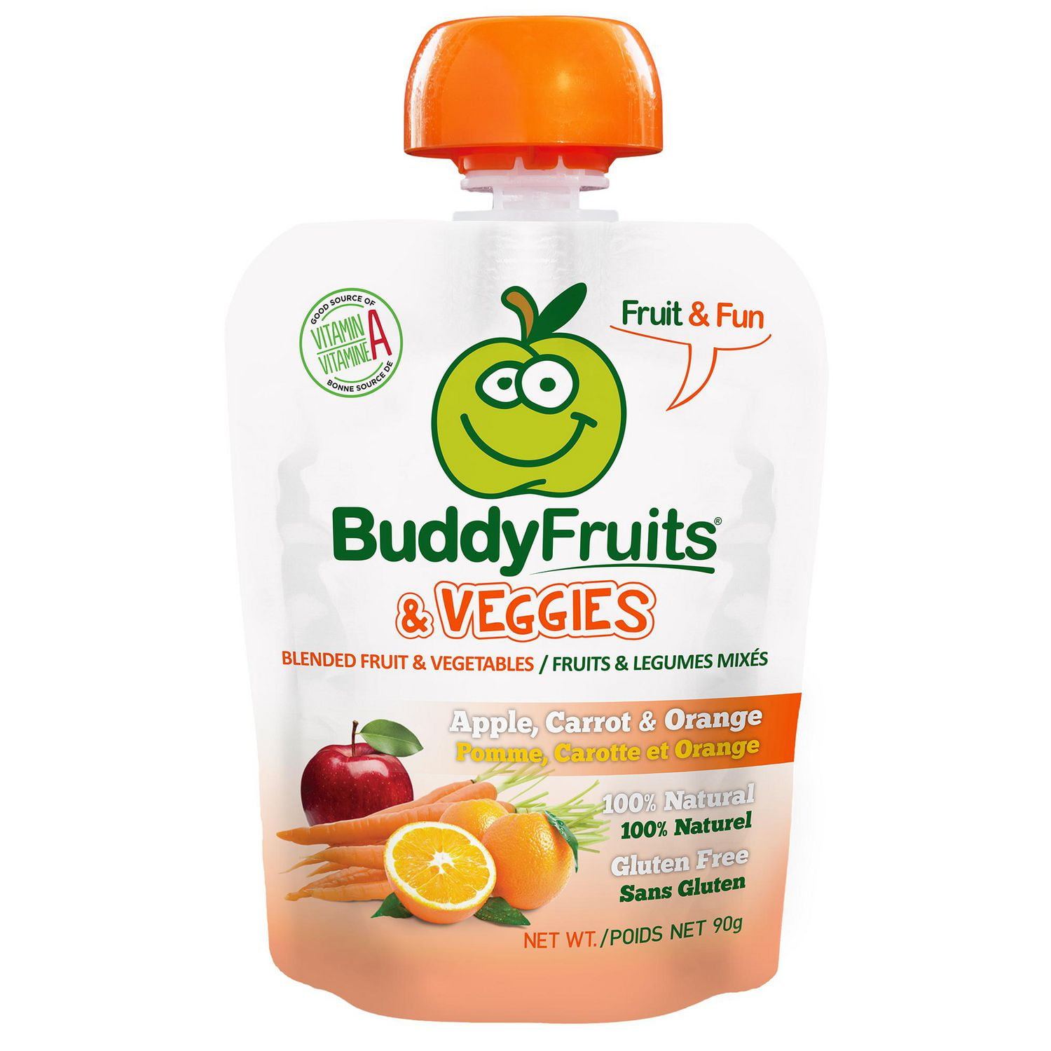 Buddy Fruits, Apple, Carrot & Orange Flavour Blended Fruit & Vegetables ...
