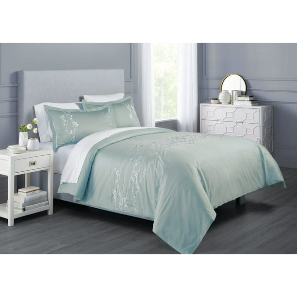 Springmaid Provence King Duvet Cover Set, Cotton 3 Piece Duvet Cover ...