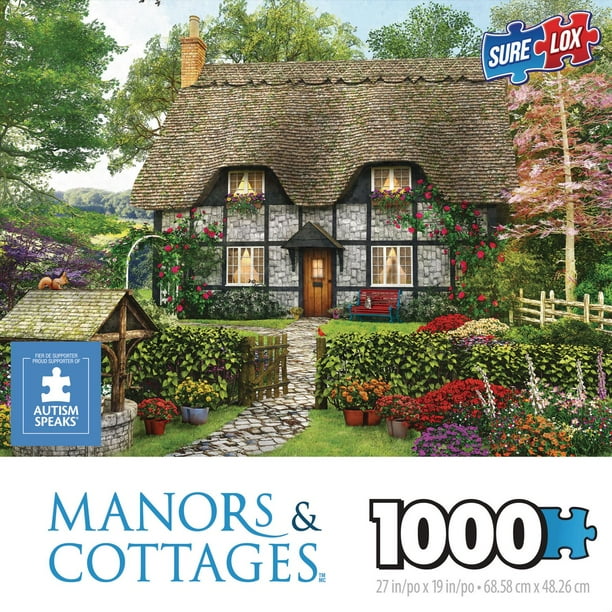 Sure-Lox 1000 Piece Manors & Cottages Meadow Cottage Puzzle - Walmart.ca
