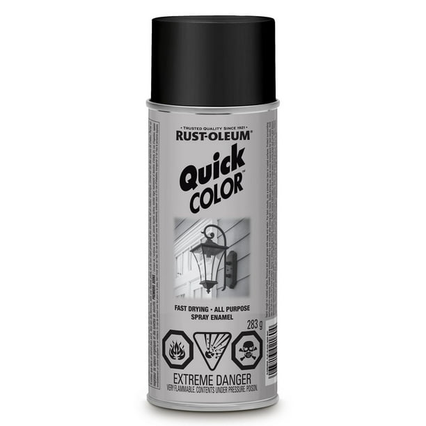 Rust-Oleum Specialty Flat Black Quick Color Spray, 283 g - Walmart.ca