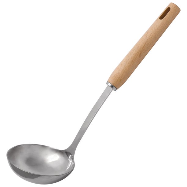 Mainstays Wooden Handled Ladle, Around 12.7" - Walmart.ca